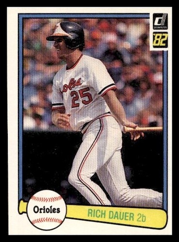 1982 Donruss #257 Rich Dauer Baltimore Orioles Baseball card | eBay