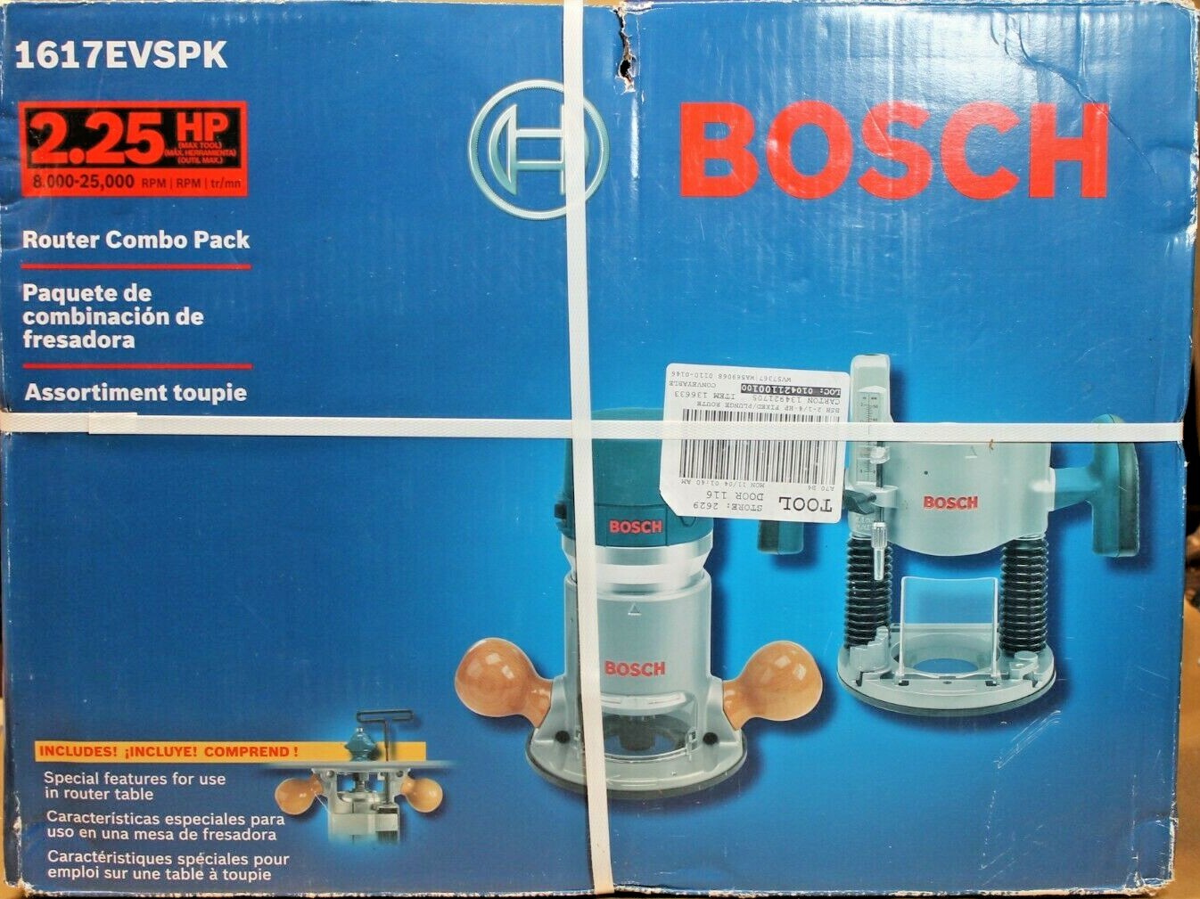 Bosch 1617EVSPK Plunge and Fixed-base Router Kit for sale online | eBay