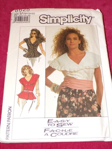🌼 SIMPLICITY #8625 - LADIES SEMI-FITTED DOUBLE BREASTED TOP PATTERN 16 ...