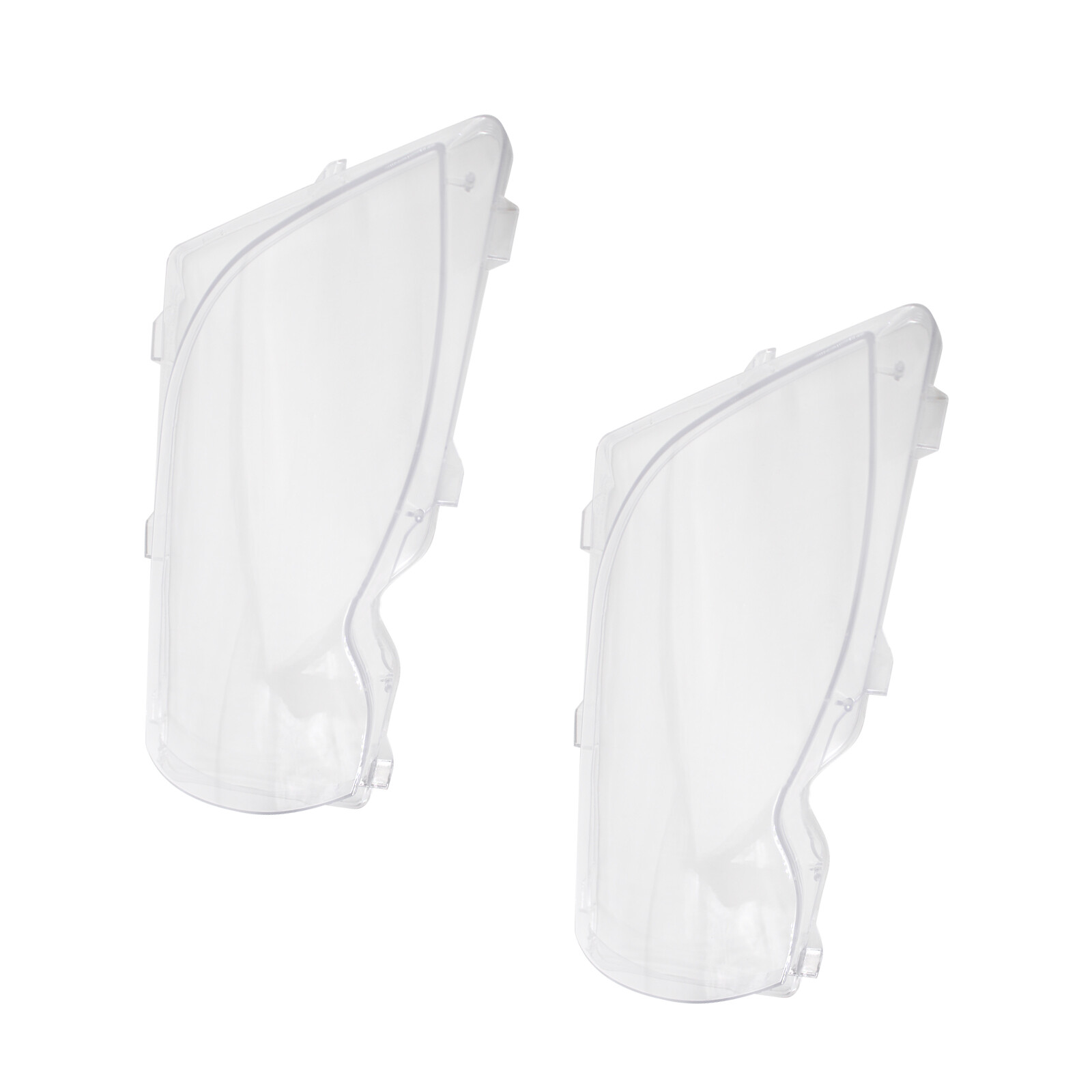 2Pcs Plastic Headlight Lens Decor Cover Lampshade For BMW 3 Series E46 ...