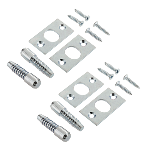 Hinge Bolts Security Protector Set of 2 or 4 Strong Steel Pins + Fixing ...