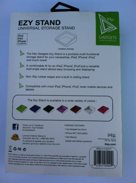 iPod iPhone iPad Stand. iHip Gadgets Stand. Pink. Brand New. EZY Stand ...