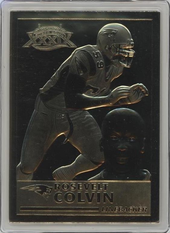 2005 Danbury Mint 22k Gold Super Bowl Xxxix - Rosevelt Colvin for sale ...