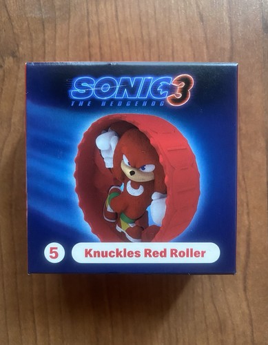 Knuckles Red Roller Happy Meal Toy #5 NIB - Sonic The Hedgehog 3 - 2024 ...