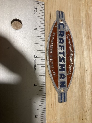 Vintage Craftsman Emblem Badge From craftsman Tool Box | eBay