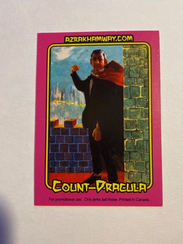 Mego Museum Azrak Hamway Count Dracula figure promo card | eBay