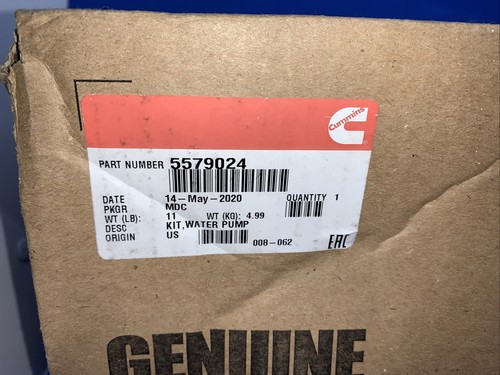 Genuine Cummins 5579024 Kit Water Pump for sale online | eBay