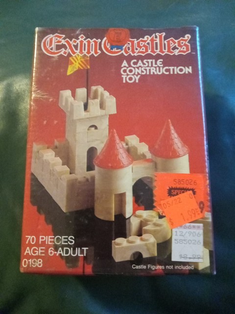 Vintage Exin Castles 0198 70 Pieces Unique Castle Construction Toy ...