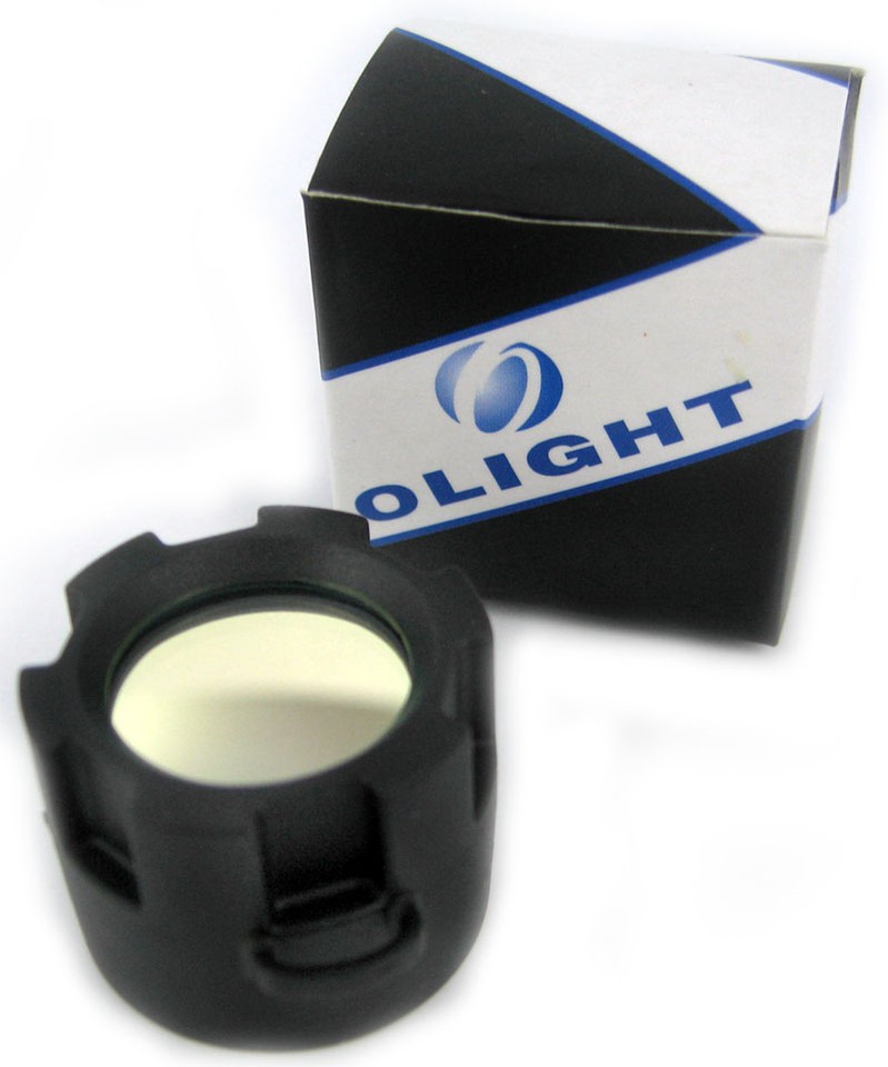 Olight Color Filter / White Diffuser for 25 mm (1") bezel flashlights ...