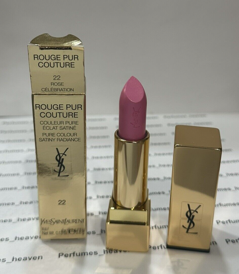 YSL Yves Saint Laurent Rouge Pur Couture Lipstick 22 ROSE CELEBRATION ...
