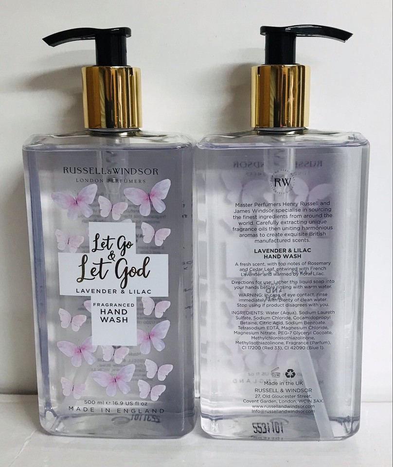 2-Pack Russell & Windsor ~ Lavender & Lilac Hydrating Hand Wash 16.9 fl ...