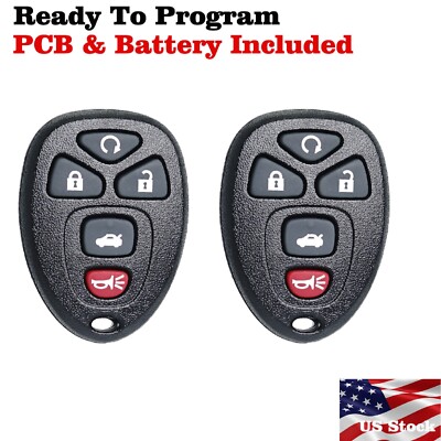 2 For 2014 2015 2016 Chevrolet Impala Limited Keyless Entry Remote Key ...