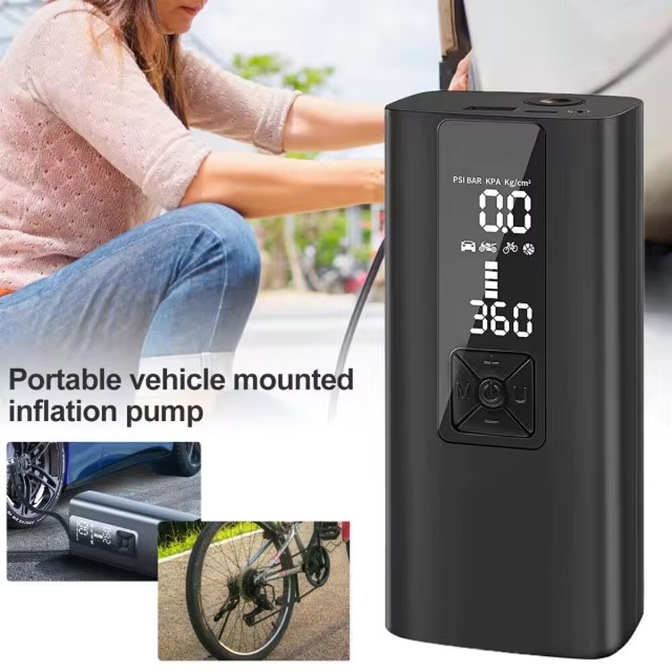 Real-time Air Compressor Tire Inflator Fits Car Moto Bike Tires Air ...