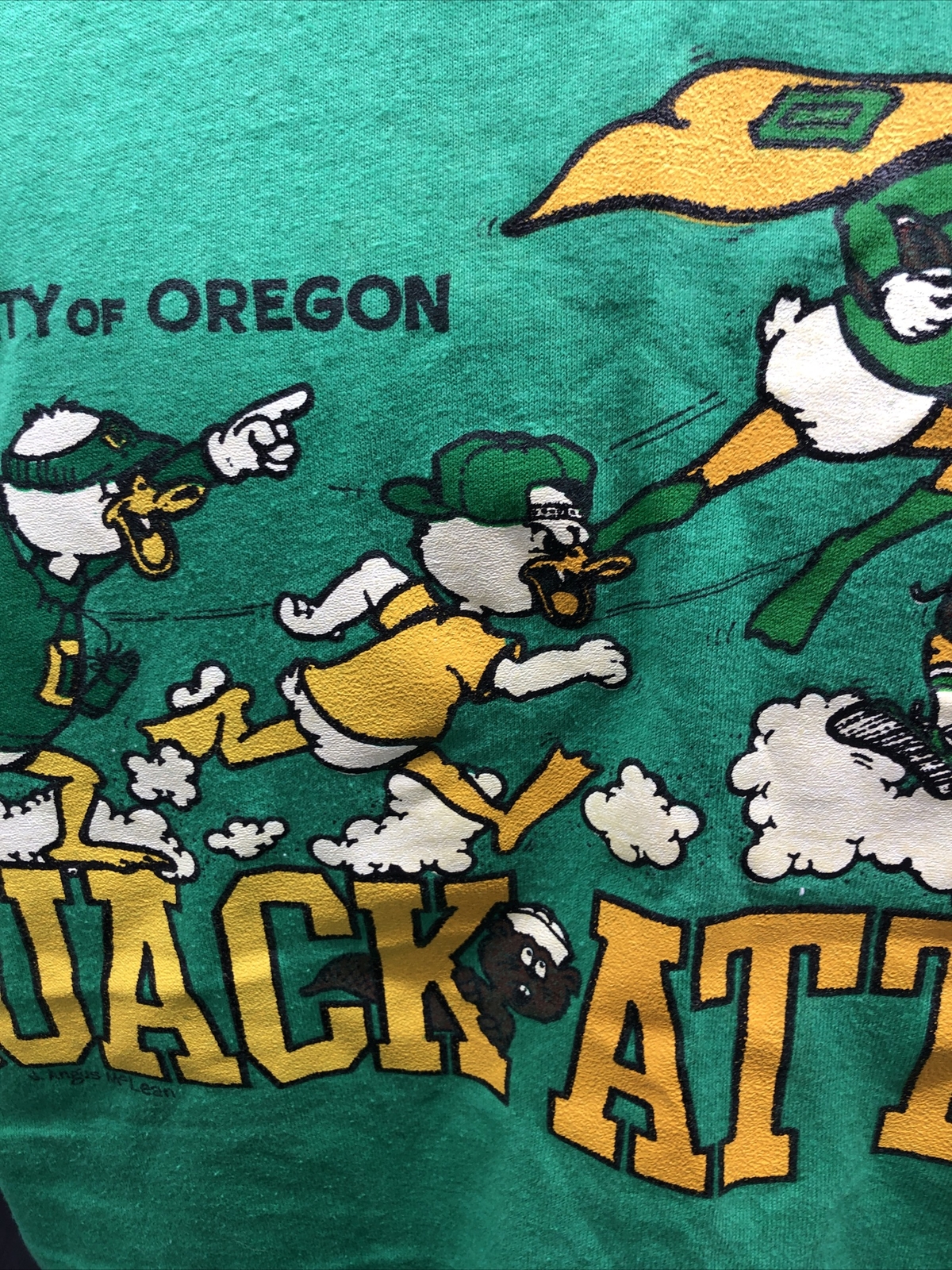 Vintage 1985 Oregon Ducks Quack Attack Single Stitch … - Gem