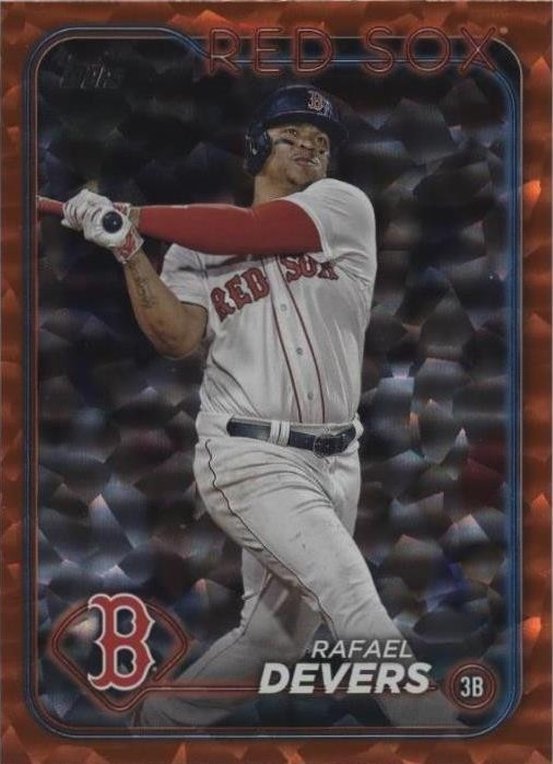 2024 Topps Series 1 - Rafael Devers #22 Orange Crackle Foil /299 for ...