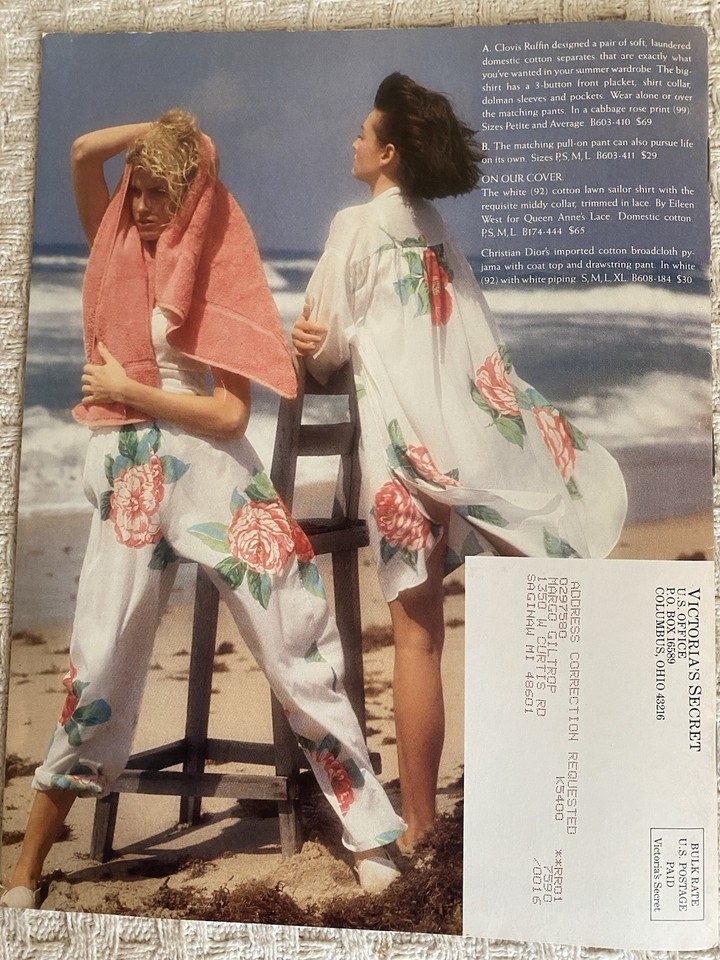 RARE Victoria’s Secret SUMMER 1985 Catalog Vintage Lingerie Clothing ...