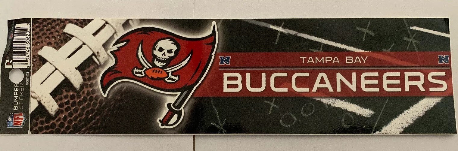 New NFL Tampa Bay Buccaneers Die-Cut Vinyl Slogan Decal and Bumper ...