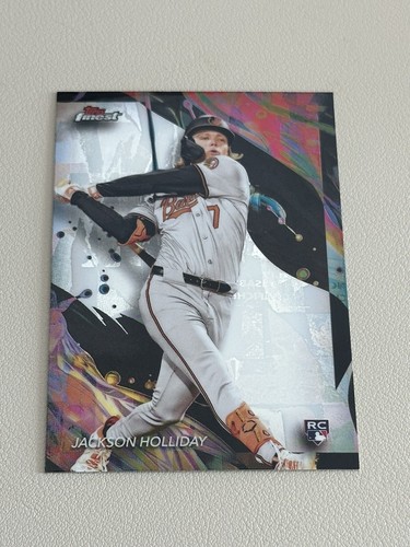JACKSON HOLLIDAY 2024 Topps Finest Rookie RC UNCOMMON Card #162 ORIOLES ...