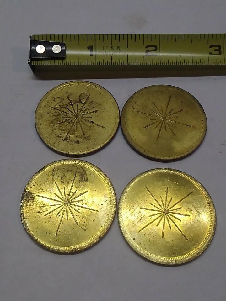 UNUSUAL GOLD AWARD TOKEN LOT Antique Slot Machine Rare | eBay