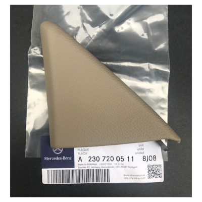 Genuine NEW Mercedes R230 SL55 SL500 left door mirror cover, beige ...