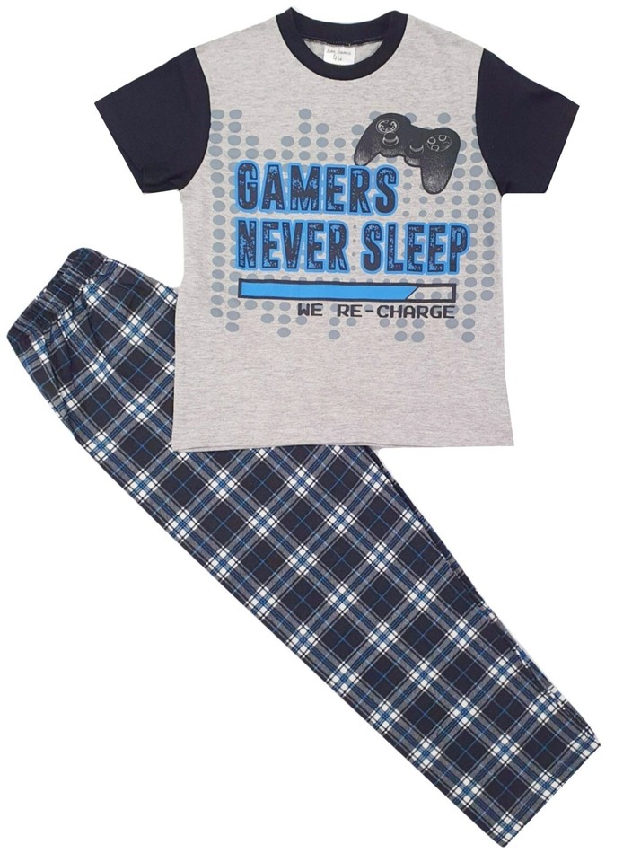 Boys Gamer Gaming Pyjamas Long Short Gamer Gaming Pyjamas 7-13 Years | eBay