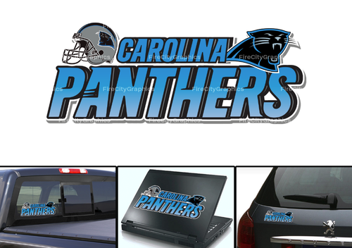 Carolina Panthers Sticker Decal - Die Cut Waterproof Vinyl 7x3 | eBay