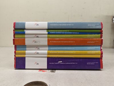 Lot of 9 ATI Nursing Education Books Content Mastery Series RN | eBay