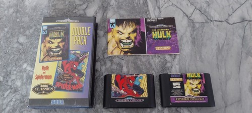 Sega Mega Drive - Ozisoft Double Pack - Hulk / Spiderman | eBay