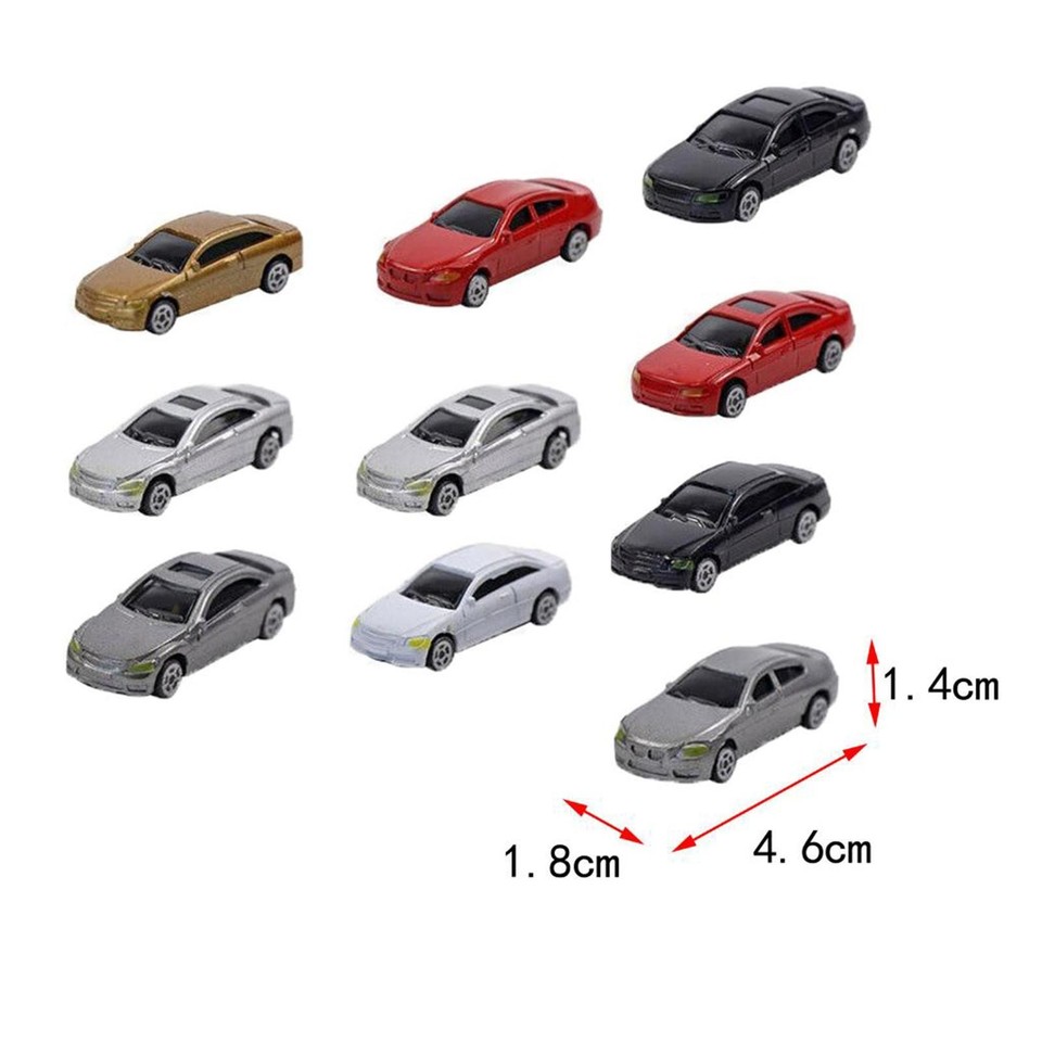 50x HO Scale Model Car Toy 1:87 Building Train Scenery Model Train | eBay