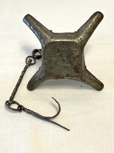 18th Century 4-Wick Crusie or Grease Lamp, Hand Forged, Excellent! | eBay