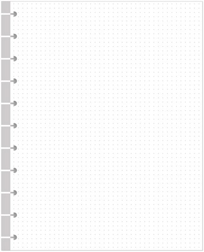 TUL Discbound Dotted Refill Paper, 11-Disc Dot Grid Filler Paper ...