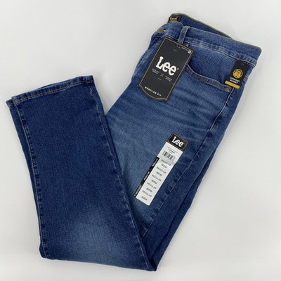Lee Jeans Mens Tag 36x30 Blue Straight Comfort Gusset Chore Workwear ...