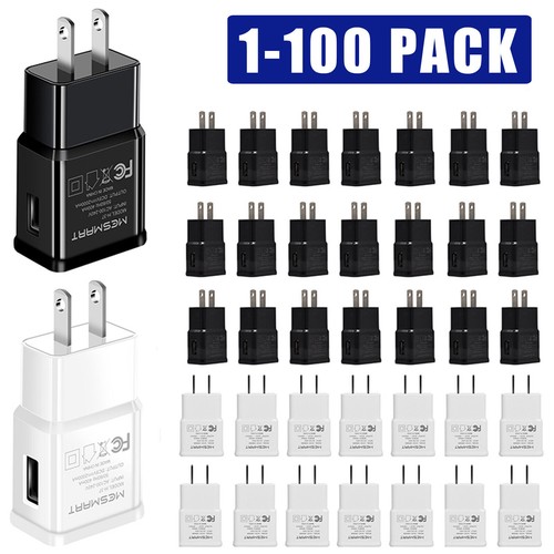 Lot 1-100 USB Power Adapter Home Wall Charger Plug For Andriod Samsung ...