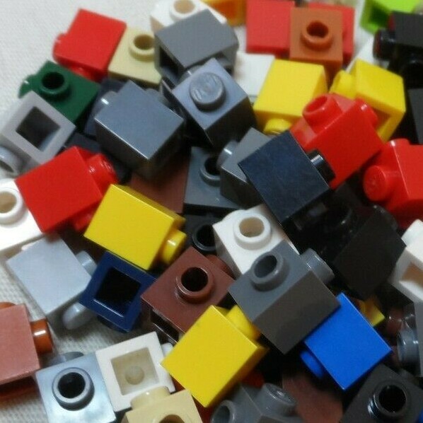 LEGO 100x Bricks 1x1 Part 1 hole Random colors | eBay