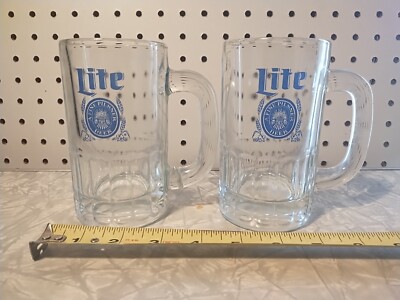 Vintage Miller Lite (A Fine Pilsner Beer) Blue Lettering w/ logo ...