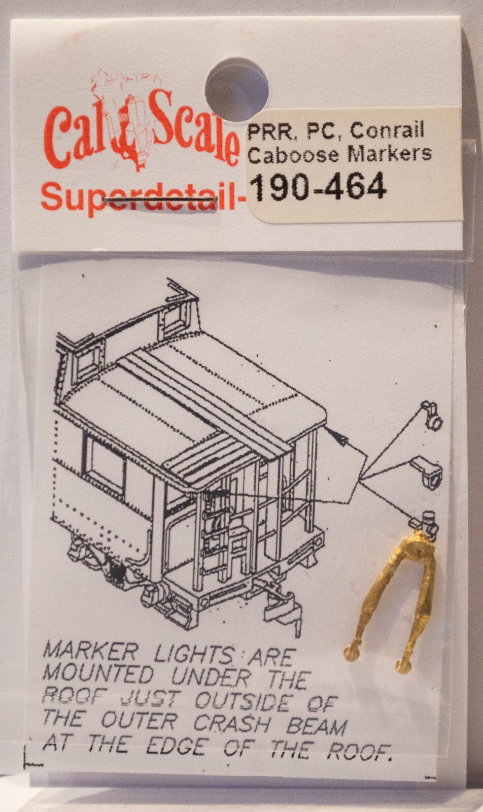 Cal-Scale #464 Pennsylvania, Penn Central & Conrail Caboose Marker ...