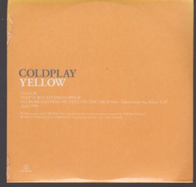 Coldplay Yellow Cd Promo Cardsleeve - Neuf New - 2000 - Madcjay | eBay