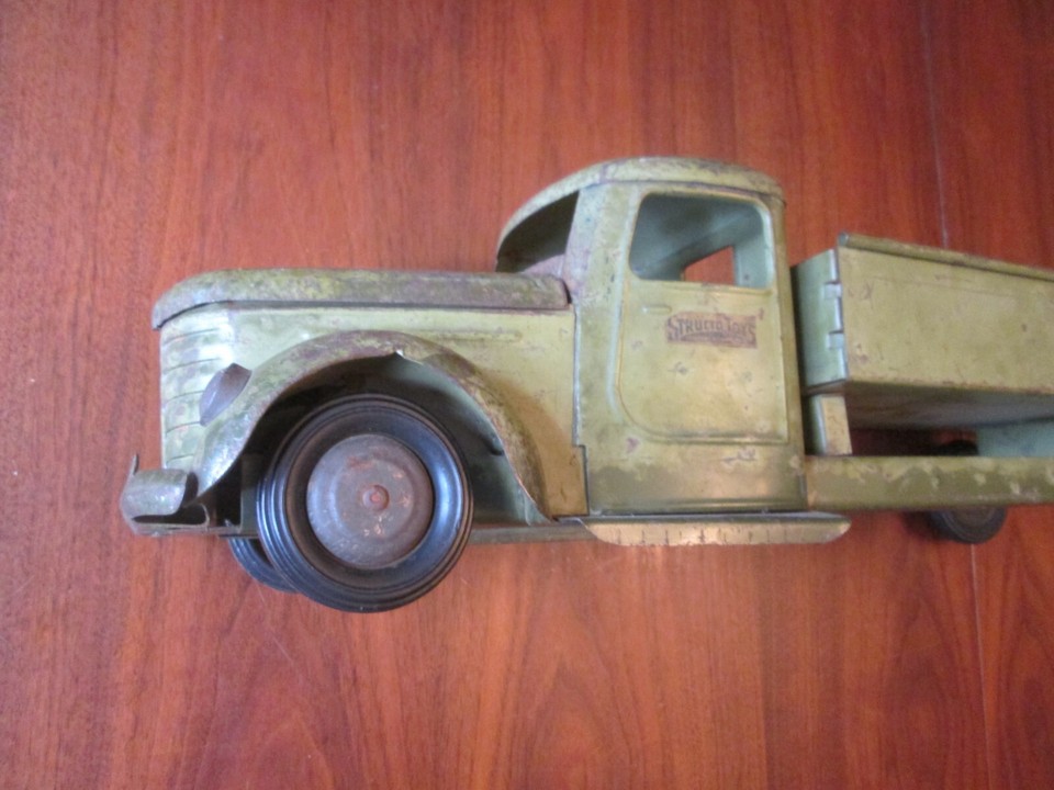 Vintage/Antique Structo Pressed Steel Diamond T Army Truck 20” ORIGINAL ...