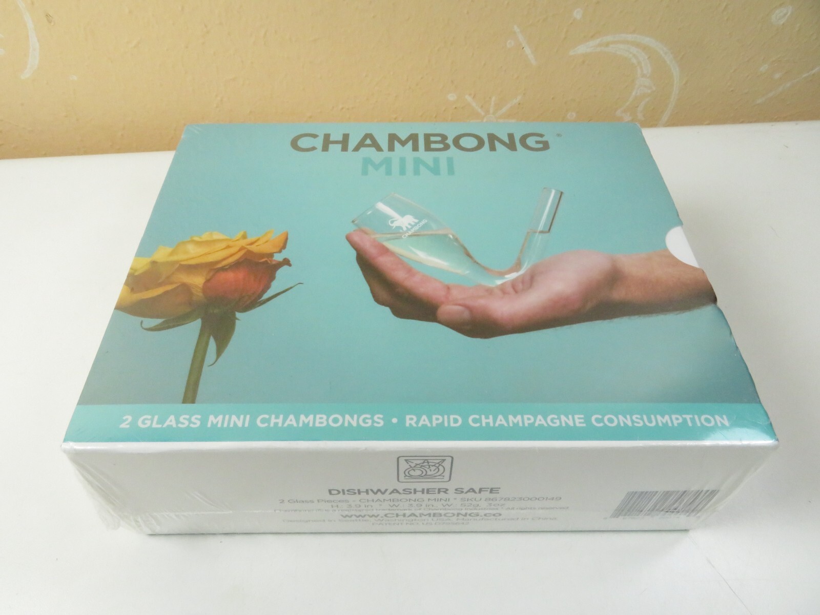 Chambong Champagne Glass - Gold/White (2 Piece) for sale online | eBay