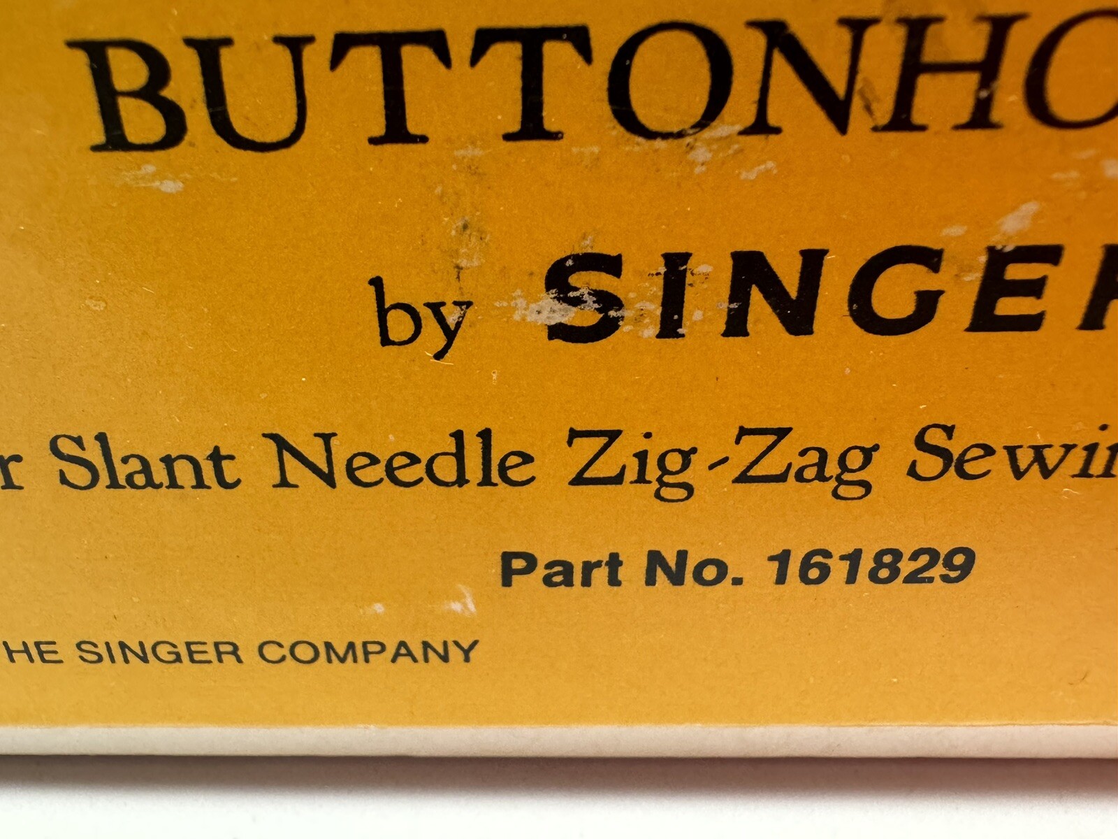 SINGER Professional Buttonholer Attachment 19 Cams 161829 Slant Needle ...