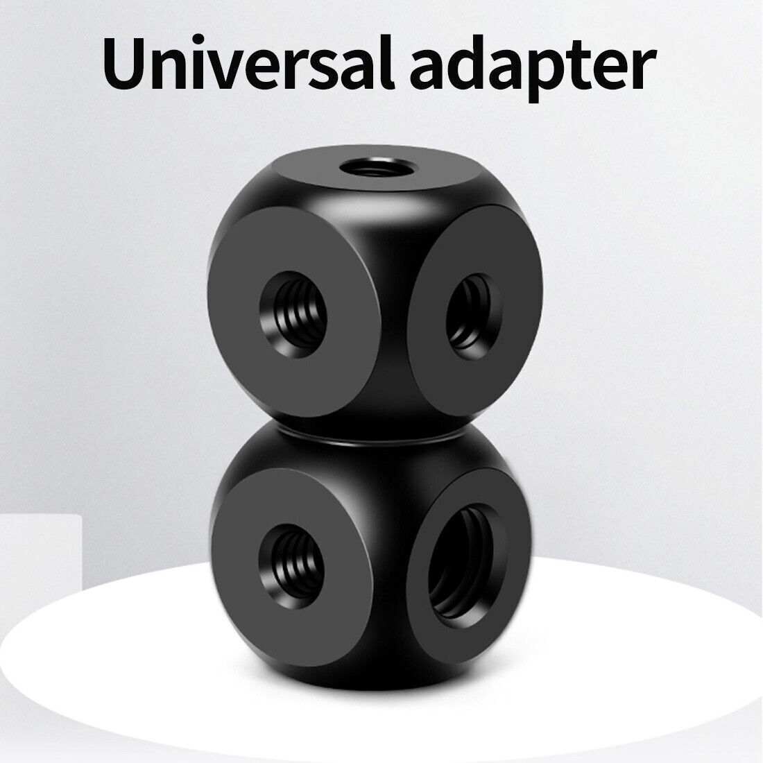 XT-XINTE 1/4 3/8 Screw Hole Adapter Dual Cubic Mount Cube Bracket for ...