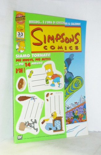 Simpsons Comics - N.33 - Octobre 2001 - Bongo Bande Dessinée ...