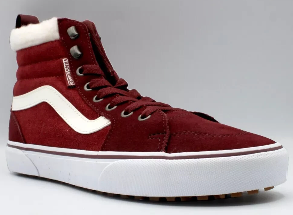 NEW Vans Filmore Hi 721356 Vanguard Suede Maroon red Sneaker Shoes ...