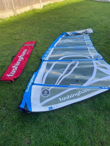 Tushingham windsurf sail Ken Black 4.0 m2 with bag, zip on bag broken ...