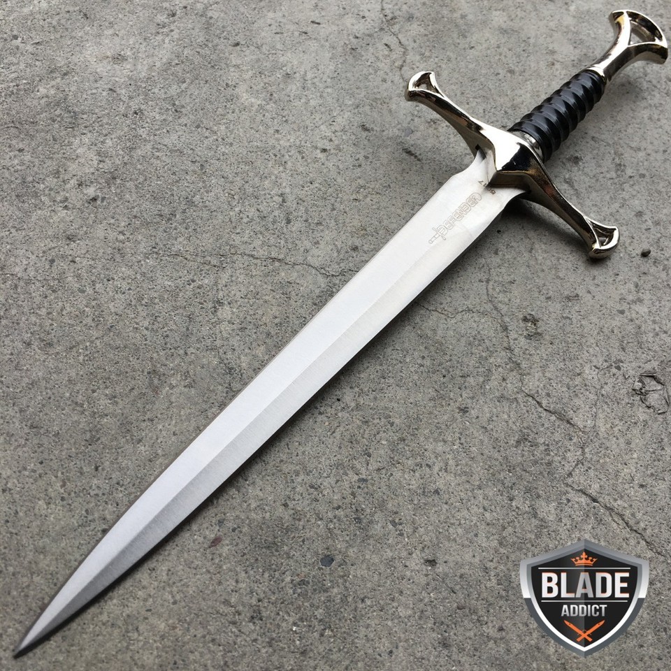 13" Medieval Stainless Steel Dagger German Style Knife Blade w/ Sheath ...