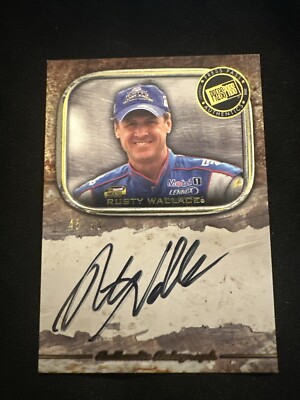 2010 Press Pass Legends Rusty Wallace Autograph /50 On Card Auto HOF | eBay