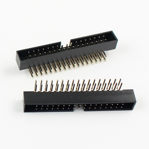 5Pcs 2mm 2.0mm Pitch 34 Pin Right Angle Male Shrouded IDC Box Header ...