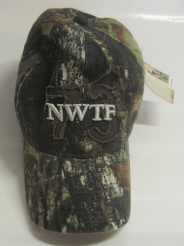 NWTF National Wild Turkey Federation 73 Hat Cap Licensed Green Camo ...