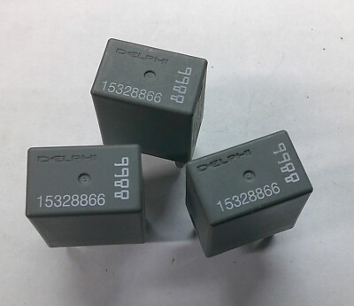 3 PC USA SELLER GM DELPHI RELAY 15328866 OEM FREE SHIPPING 1 YEAR ...