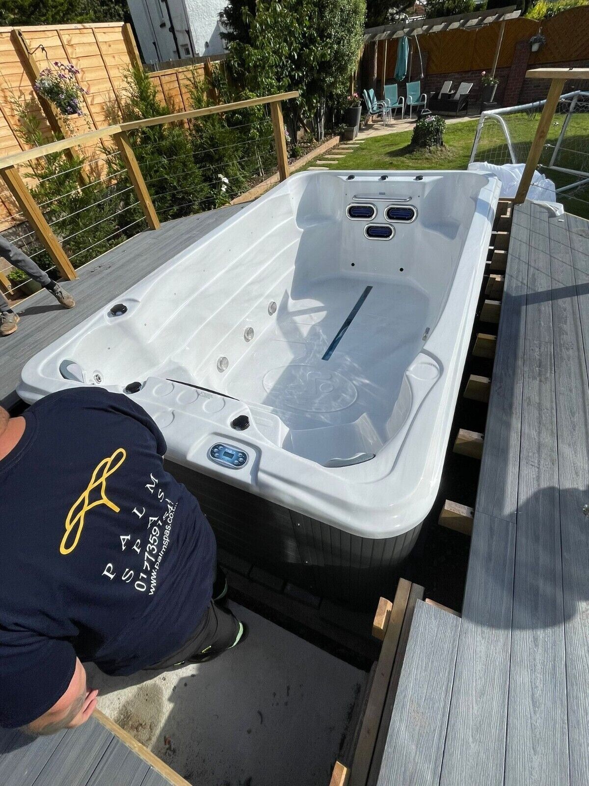 2025 PALM SPAS ARUBA 3.9m SWIMSPA AMERICAN BALBOA SWIM SPA POOL HOT TUB ...